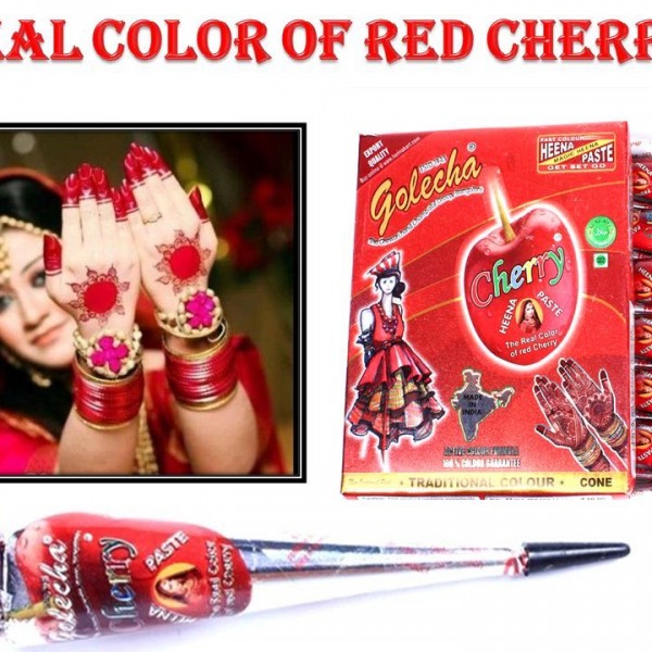 Golecha Cherry Henna Cone – Healthwithherbal