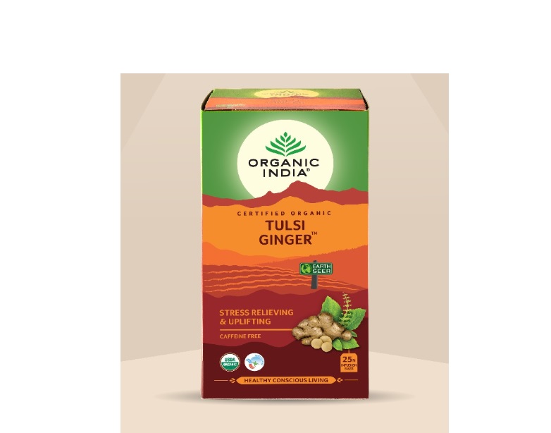 Organic India Tulsi Ginger Tea Bag – Healthwithherbal