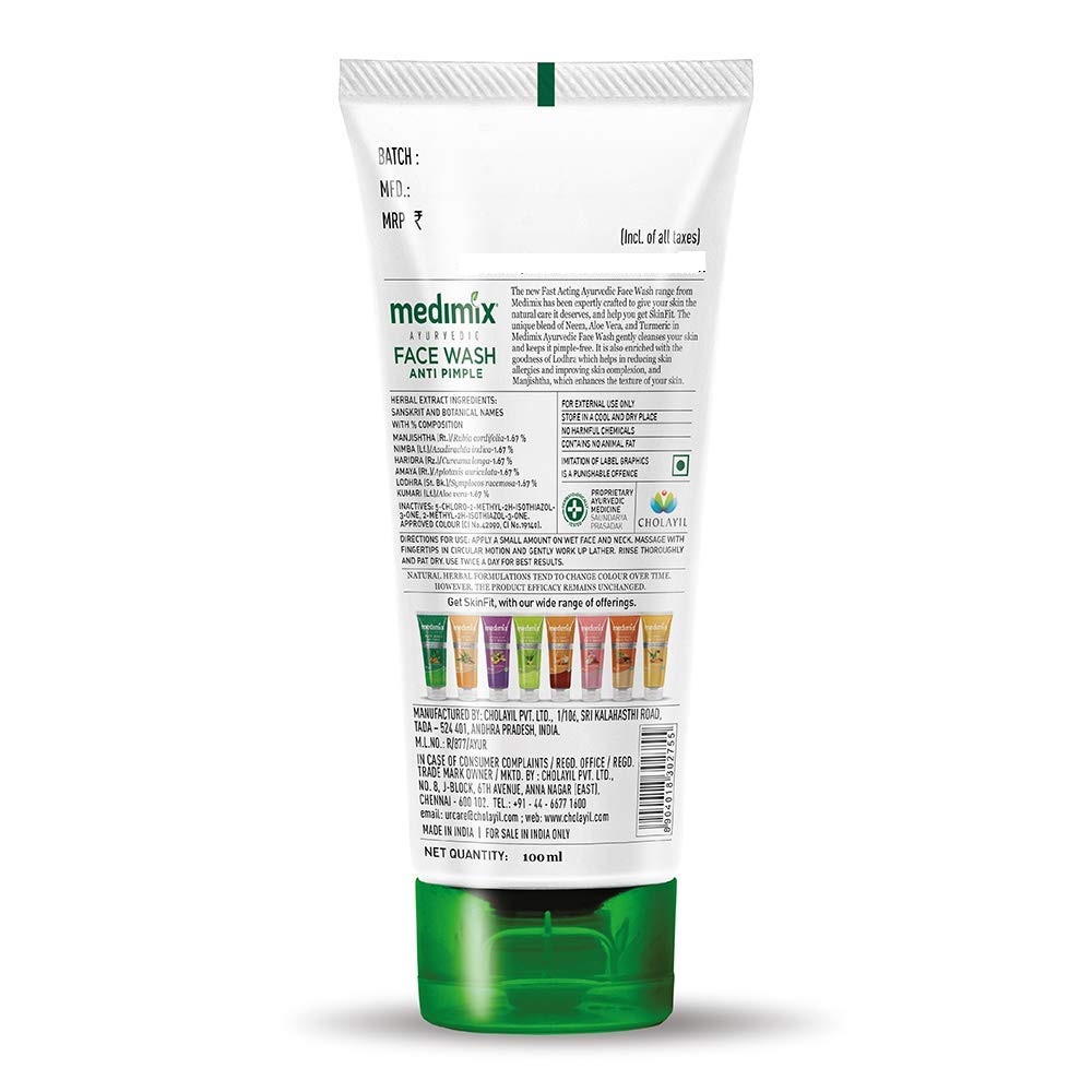 Medimix Ayurvedic With 6 Essential Herbs Face Wash – Healthwithherbal