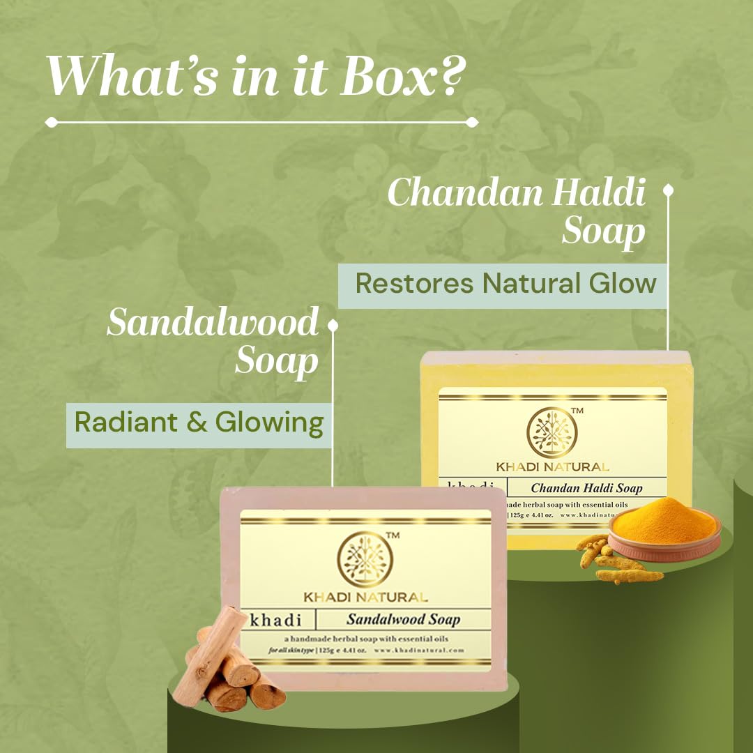 Khadi Natural Ayurvedic Soap Kit Set of 4 (A Handmade Soap With ...